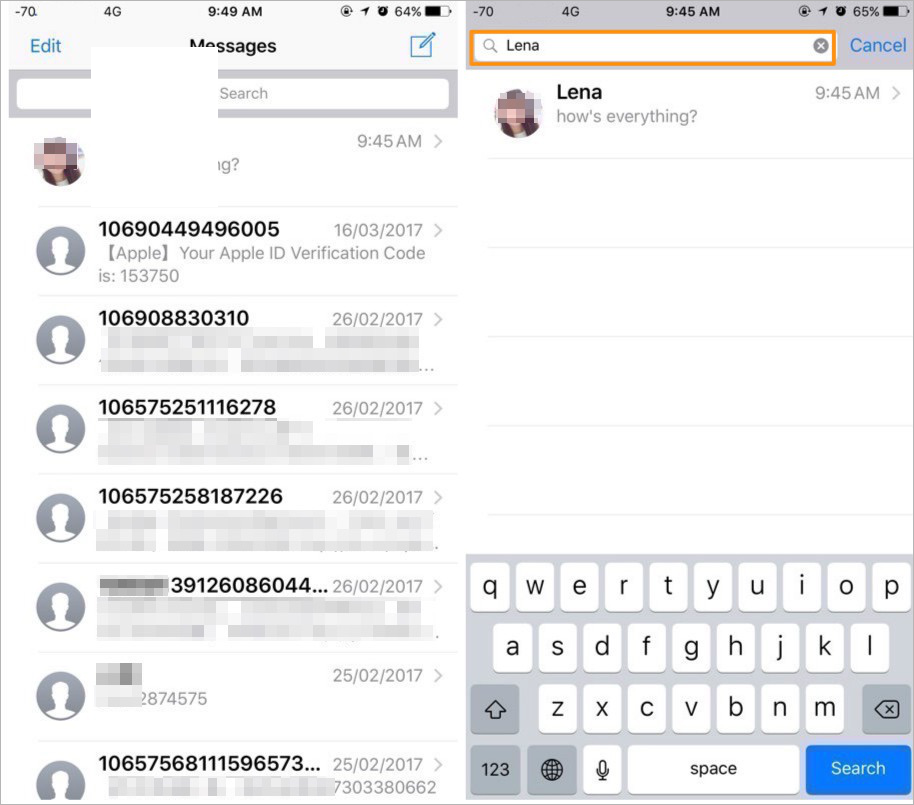 How To Search Text Messages On IPhone 6 6s 7 PrimoSync